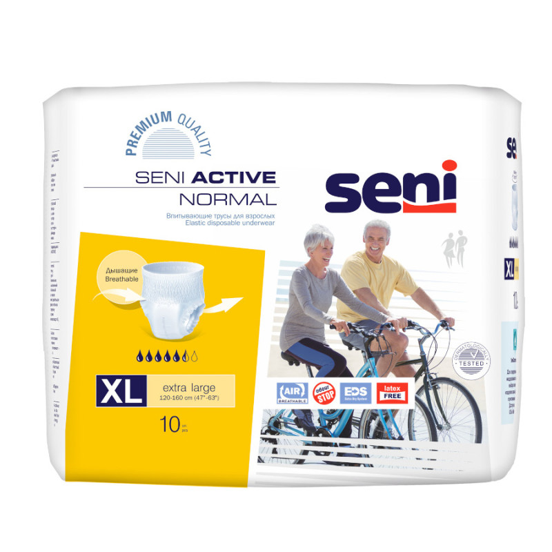 Труси-підгузки для дорослих SENI ACTIVE Normal extra large 10 шт